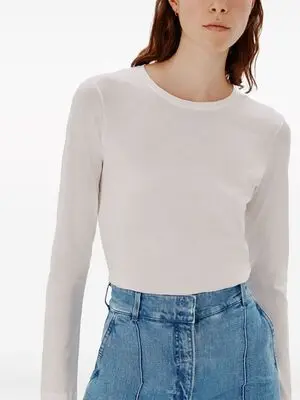 Another Tomorrow Crew-neck Organic Cotton T-shirt - White