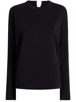 Another Tomorrow Luxe Seamed T-shirt