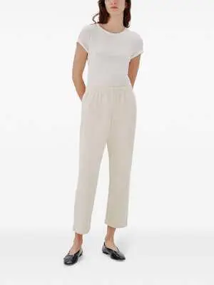 Another Tomorrow Mid-rise Cropped Track Pants