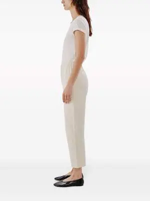 Another Tomorrow Mid-rise Cropped Track Pants