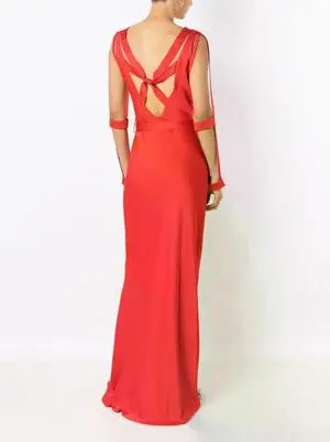 GLORIA COELHO Optical-illusion Maxi Dress