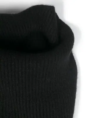 TOTEME Ribbed Cashmere Neck Warmer - Black