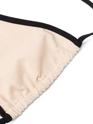 TOTEME Stripe Tie Bikini Top - Neutrals