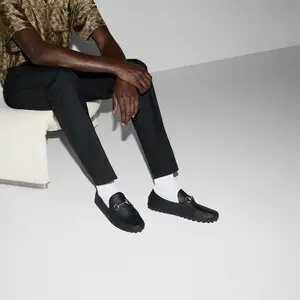 Gucci Horsebit Leather Drivers - Black