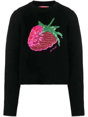 La DoubleJ Lampone Embroidered Jumper