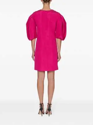 Carolina Herrera Sequin-embellished Puff-sleeve Shift Minidress