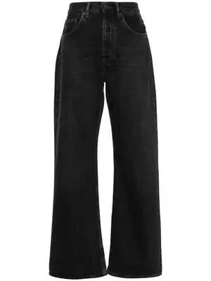 Acne Studios High-rise Loose-fit Jeans - Black