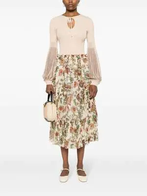 Ulla Johnson Freesia Tiered Silk Skirt