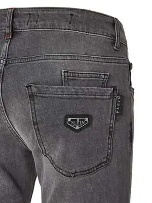 Philipp Plein Supreme Iconic Straight-leg Jeans - Grey