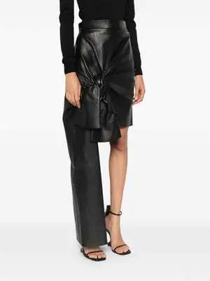 Alexander McQueen Draped Mini Skirt - Black