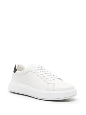 Calvin Klein Iridescent Panel Leather Sneakers