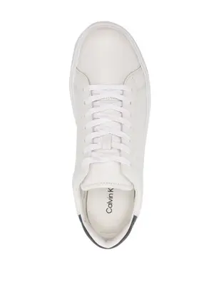 Calvin Klein Iridescent Panel Leather Sneakers