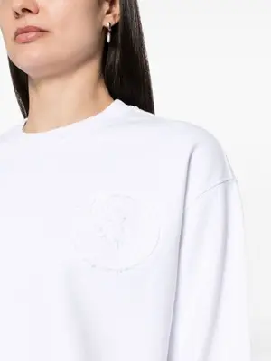 Stella McCartney S-wave Cropped Sweatshirt - White