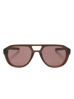 Dita Lsa 707 Pilot-frame Sunglasses - Brown