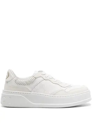 Gucci Gg Supreme Leather Sneakers - White