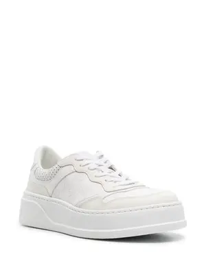 Gucci Gg Supreme Leather Sneakers - White