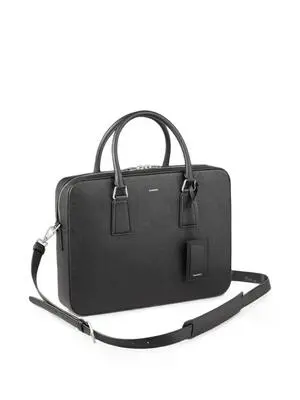 Sandro Saffiano Leather Briefcase - Black