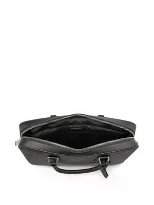 Sandro Saffiano Leather Briefcase - Black