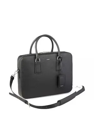 Sandro Saffiano Leather Briefcase - Black