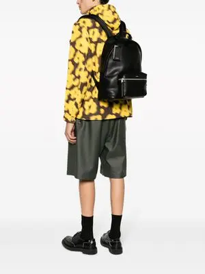 Sandro Coated Canvas Backpack - Black