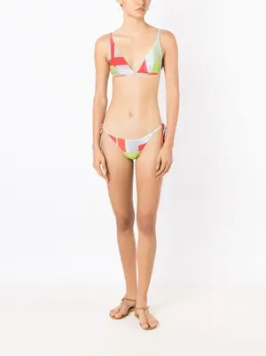 LENNY NIEMEYER Canvas Side-tie Bikini Bottom