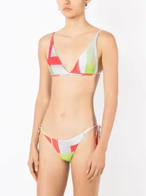 LENNY NIEMEYER Canvas Side-tie Bikini Bottom