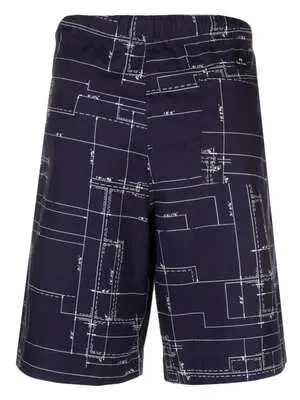Paul Smith Graphic-print Cotton Shorts