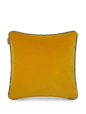 Etro Pegaso-embroidered Paisley-jacquard Cushion - Yellow