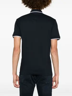 BOSS Logo-patch Slim-fit Polo Shirt In Stretch Cotton