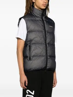 Dsquared2 Logo-embossed Ripstop Puffer Vest