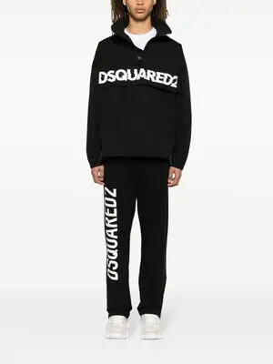 Dsquared2 Logo-print Poplin Half-zip Jacket