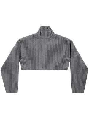 Balenciaga High-neck Virgin Wool Jumper