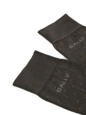 Bally Dot-intarsia Ankle Socks