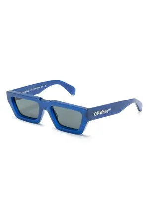 Off-White Manchester Square-frame Sunglasses - Blue