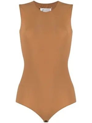 MAISON MARGIELA Round-neck Bodysuit - Brown