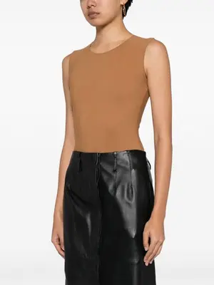 MAISON MARGIELA Round-neck Bodysuit - Brown