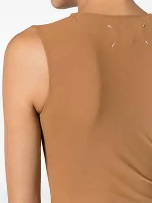 MAISON MARGIELA Round-neck Bodysuit - Brown