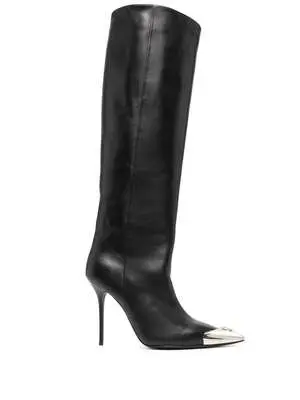 Philipp Plein Silver Tone Boots For Women