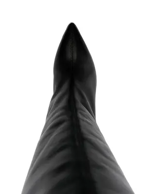 Philipp Plein 90mm Sculpted-heel Leather Boots