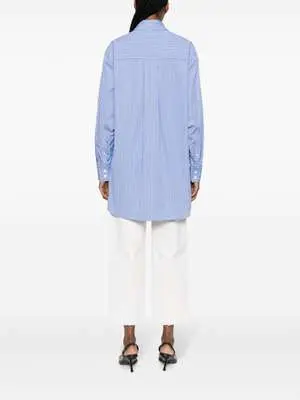 Isabel Marant Étoile Cylvany Logo-embroidered Shirt - Blue