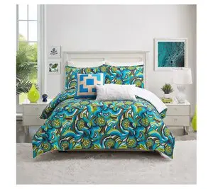 Trina Turk Fall Floral 3-piece Full/queen Comforter Set - One-color