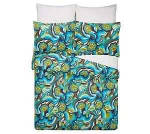 Trina Turk Fall Floral 3-piece Full/queen Comforter Set