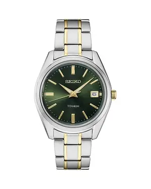 SEIKO Essentials 40mm Watch - Green/silver