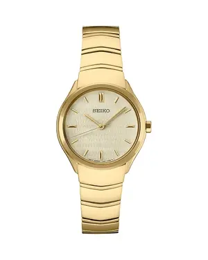 SEIKO Essentials 30mm Watch - Cream/gold