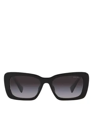 Miu Miu Rectangle Sunglasses, 53mm