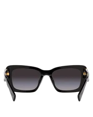 Miu Miu Rectangle Sunglasses, 53mm