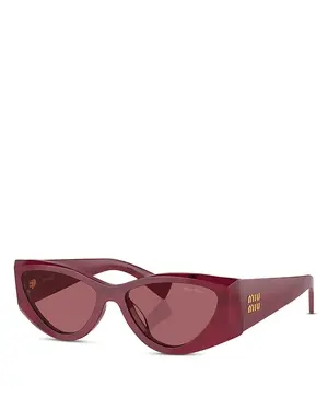 Miu Miu Cat Eye Sunglasses, 54mm Purple/purple Solid