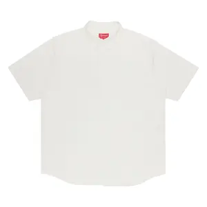 Supreme Croc Patch Short-sleeve Work Shirt - White