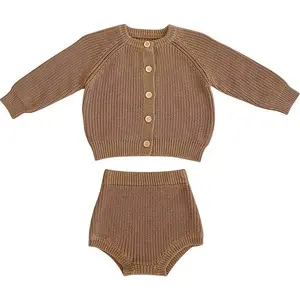 ASHMI & CO. Ashmi & Co. Drew Cardigan & Bloomers Set Khaki