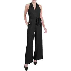 Julia Jordan Tie Waist Jumpsuit - Black